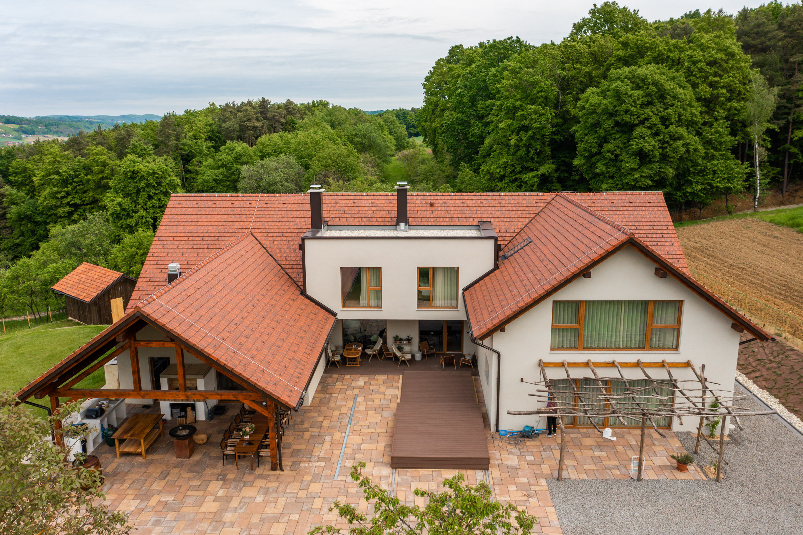 Vlečeni zareznik Natur Color antik